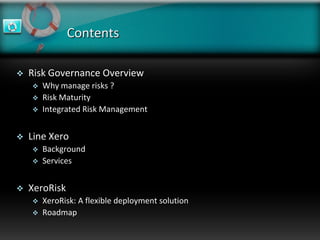 Xero Risk Product Presentation V3.2 | PDF | Computing | Technology ...