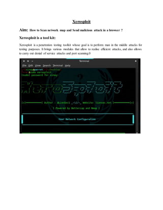 Xerosploit | PDF