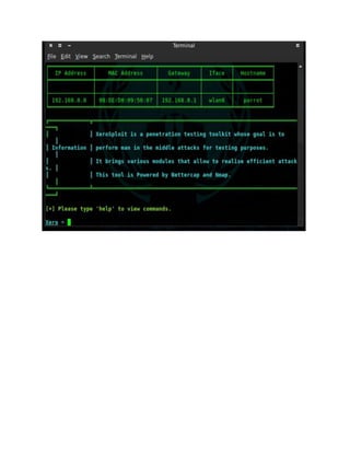 Xerosploit | DOCX | Computing | Technology & Computing