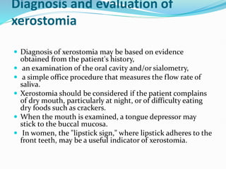 xerostromia.ppt biochemistry of git tract | PPT