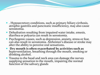 xerostromia.ppt biochemistry of git tract | PPT
