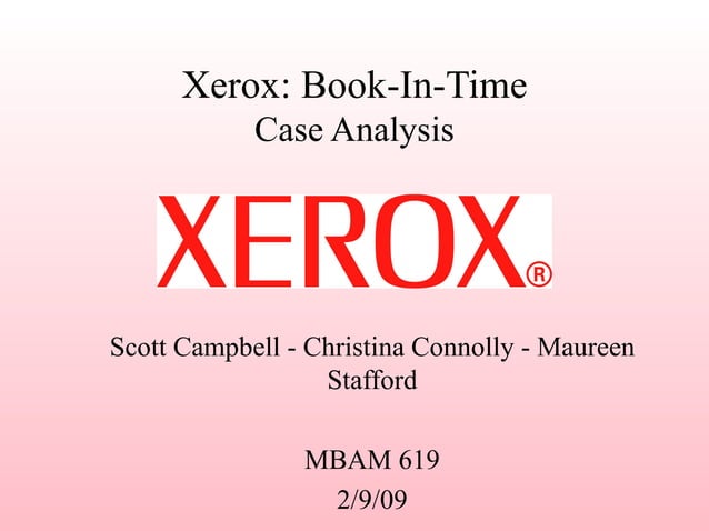 Xerox Analysis by Scm | PPT | Desktop Publishing | Computer Software ...