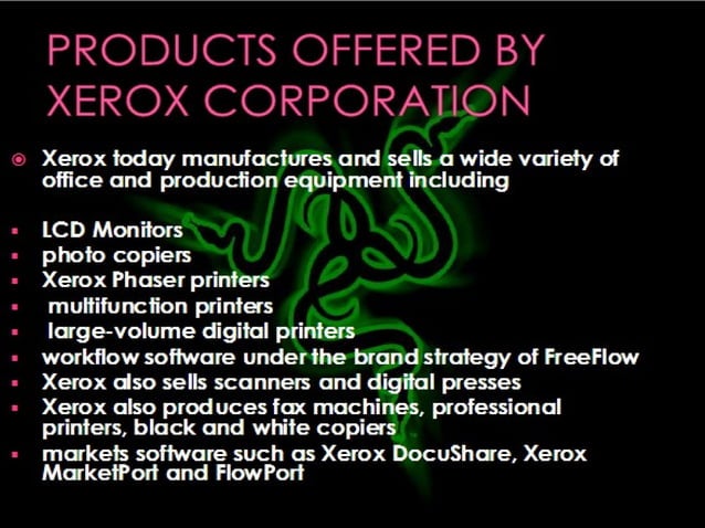 Xerox benchmarking | PPT | Logistics | Business