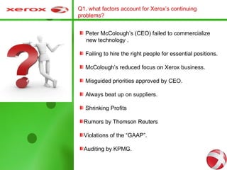 Xerox case ppt | PPT
