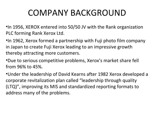 Xerox corporation (a) | PPT