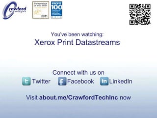 Xerox Print Datastreams | PPT