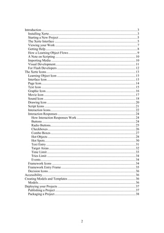 Xerte gettingstarted | PDF