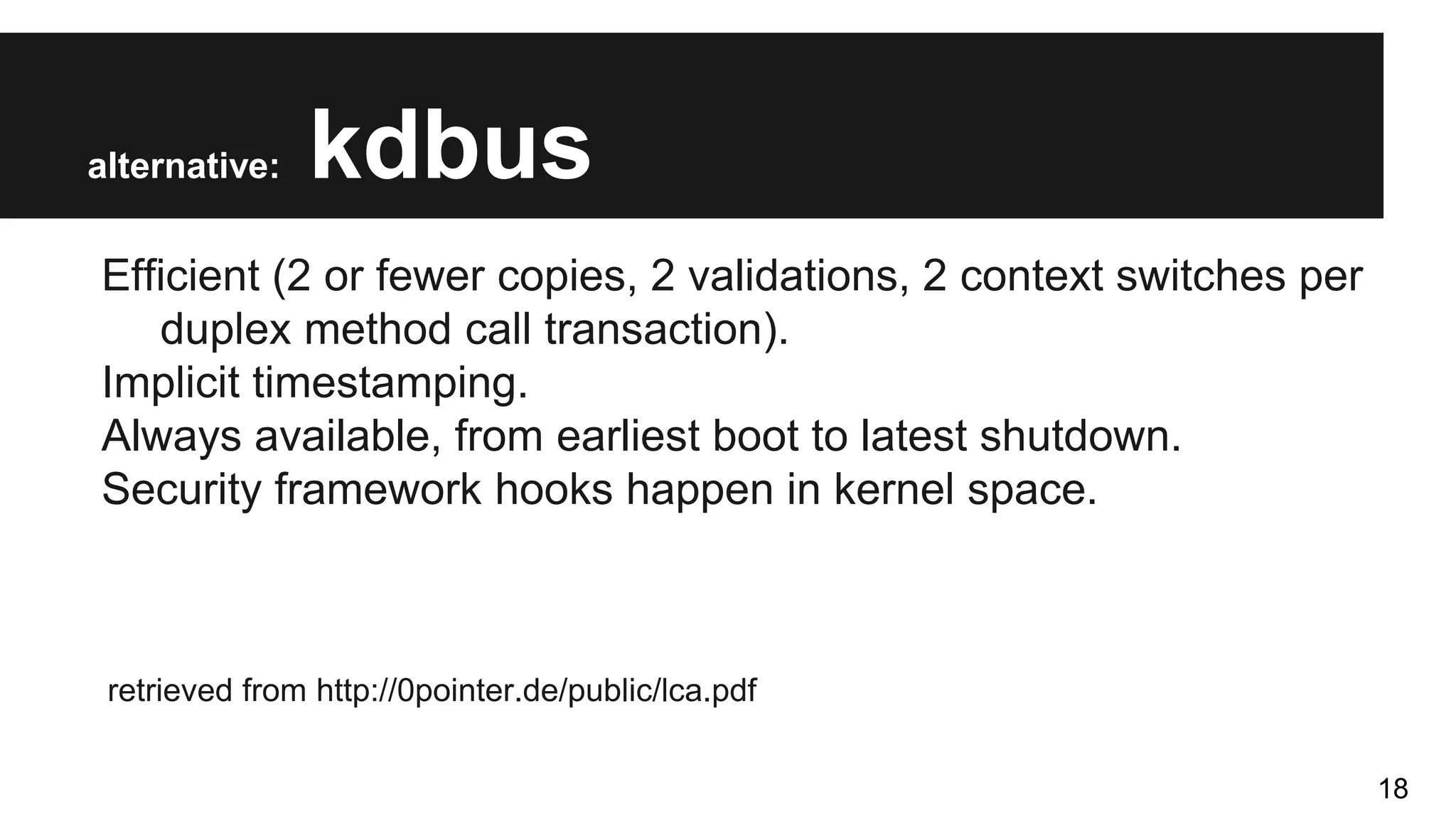 D-bus basics | PPTX | Operating Systems | Computer Software and Applications