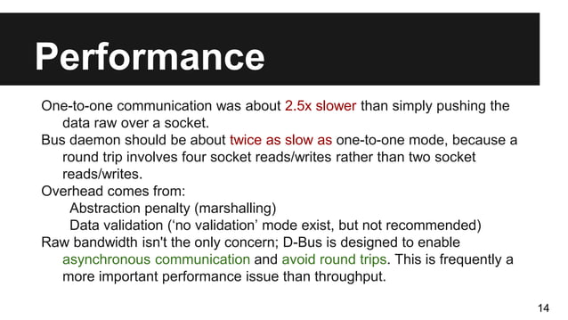D-bus basics | PPTX | Operating Systems | Computer Software and Applications