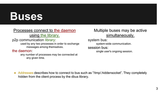 D-bus basics | PPTX | Operating Systems | Computer Software and Applications
