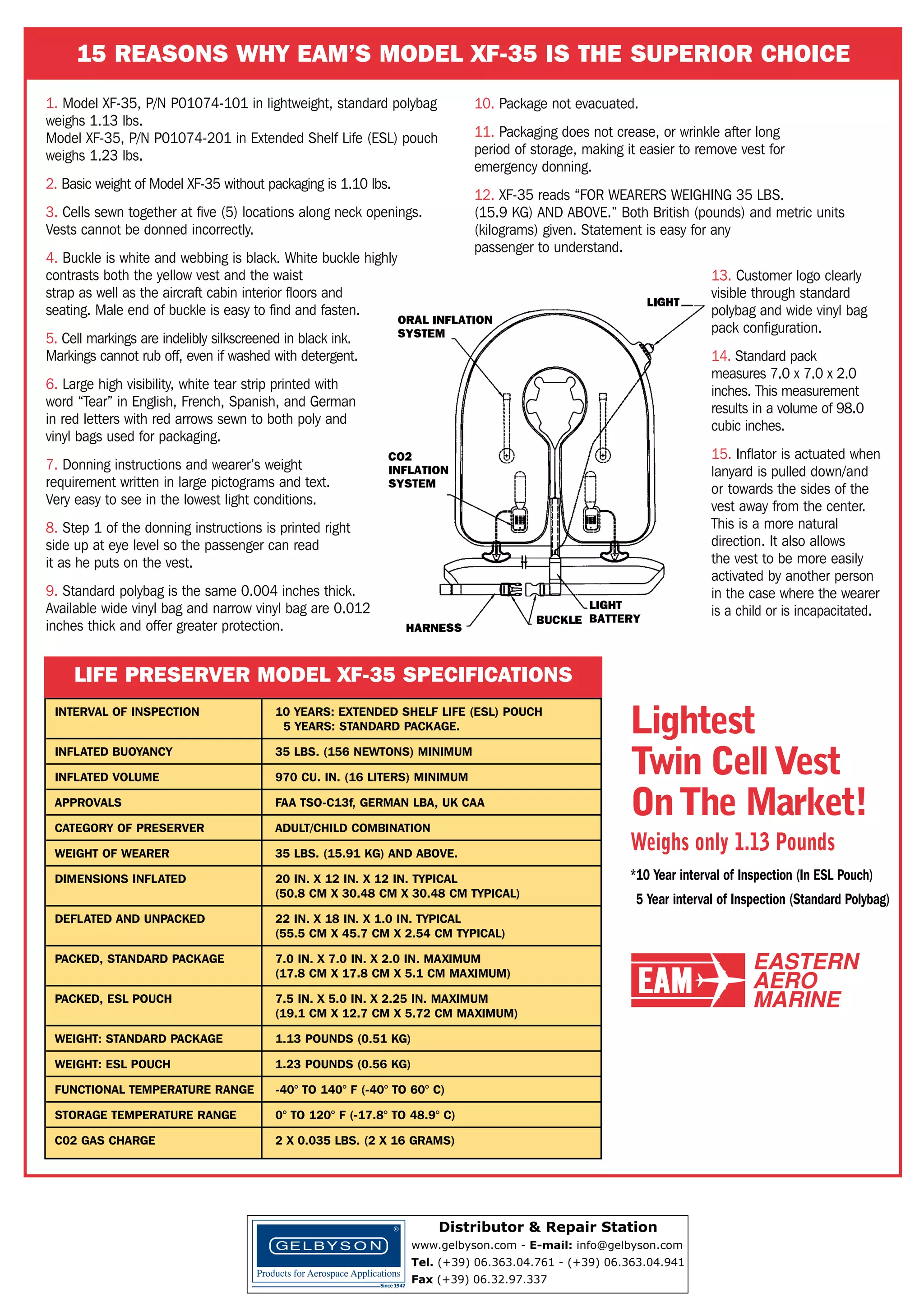 Xf 35 twin cell vest | PDF