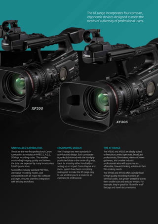 Canon XF100 & XF105 | PDF