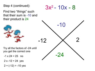 X factoring revised | PPT
