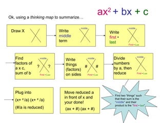 X factoring revised | PPT