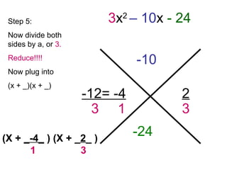 X factoring revised | PPT