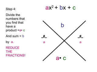 X factoring revised | PPT