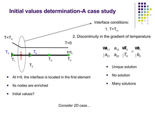 xfem using 1D stefan problem | PPT