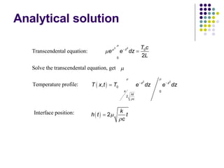 xfem using 1D stefan problem | PPT