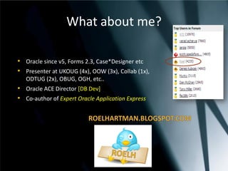 XFILES, the APEX 4 version - The truth is in there | PDF