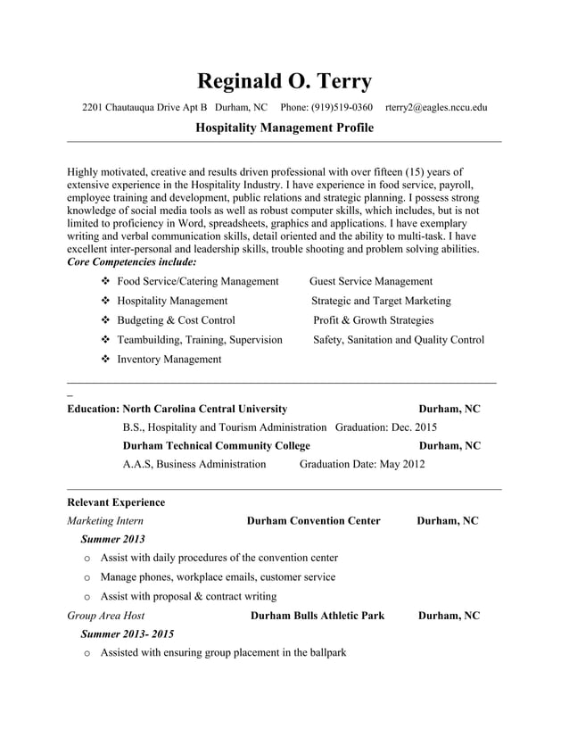 Reginald resume updated-hp | PDF