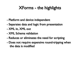 XForms for Metadata Creation | PPT