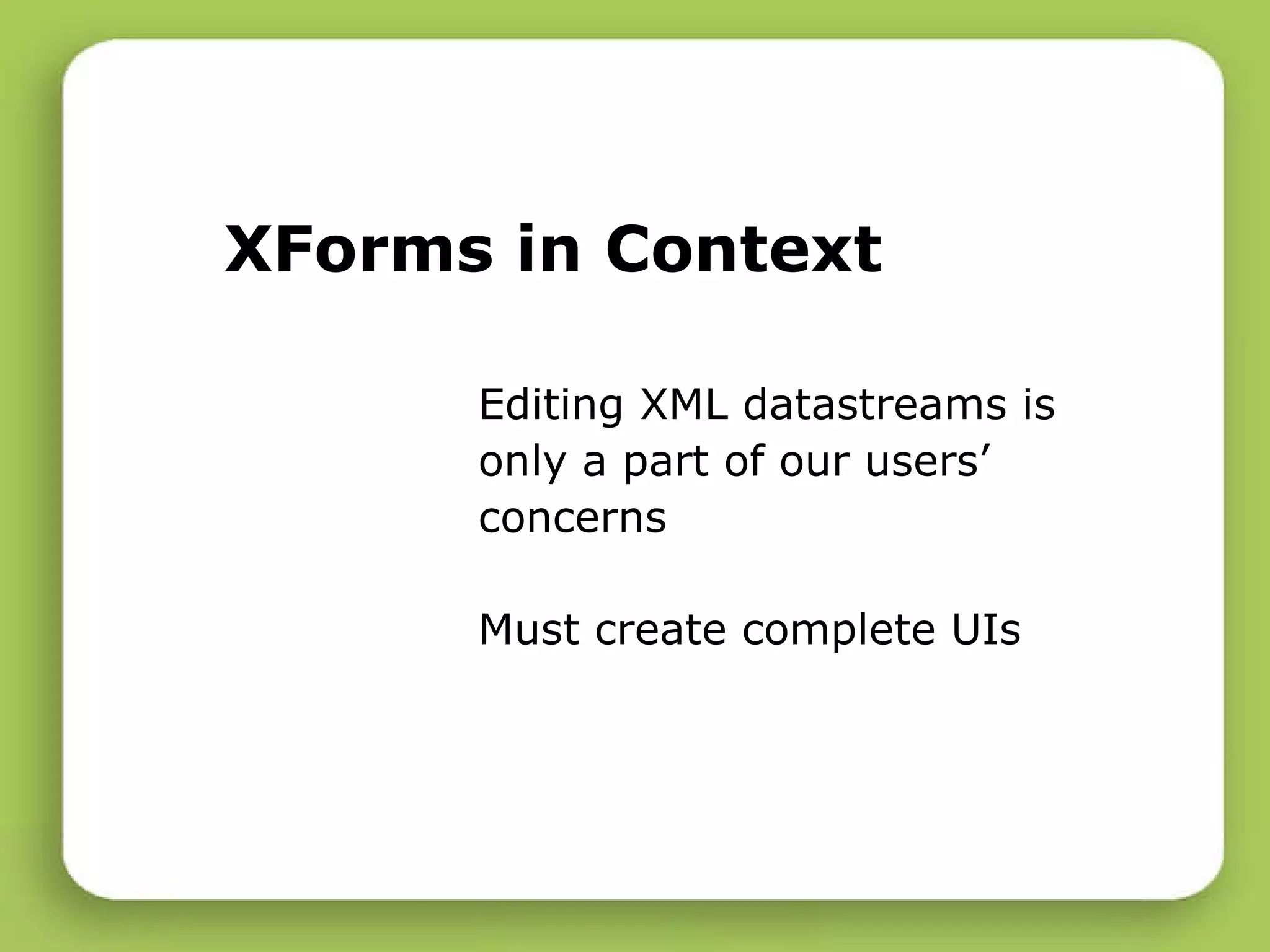 XForms with Linux | PPT | Web Design and HTML | Internet