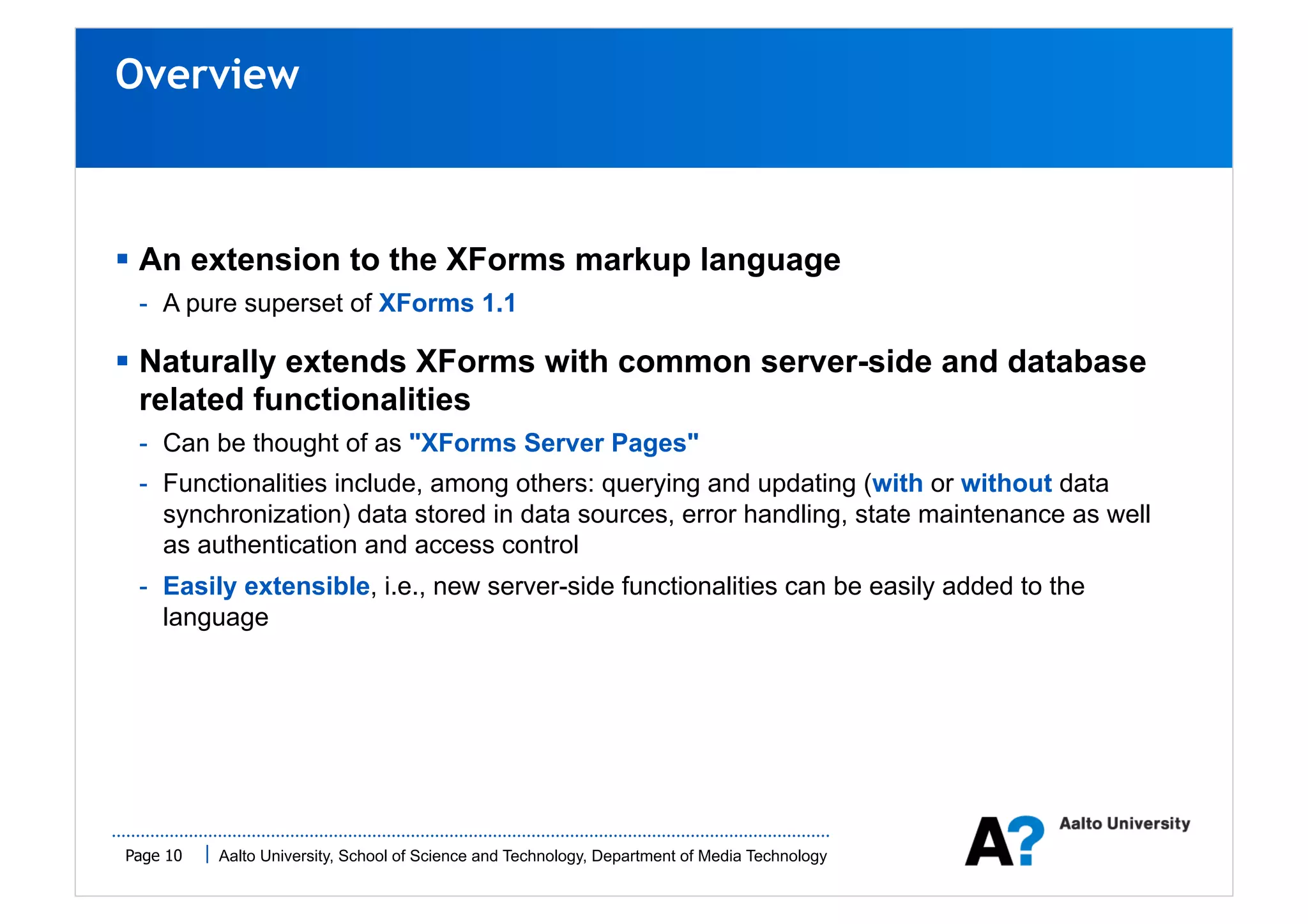 Xformsdb An Xforms Based Framework For Simplifying Web Application Development Ppt Free