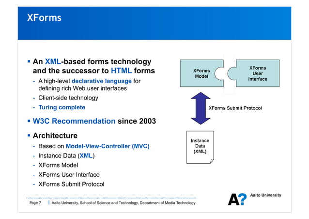 Xformsdb An Xforms Based Framework For Simplifying Web Application