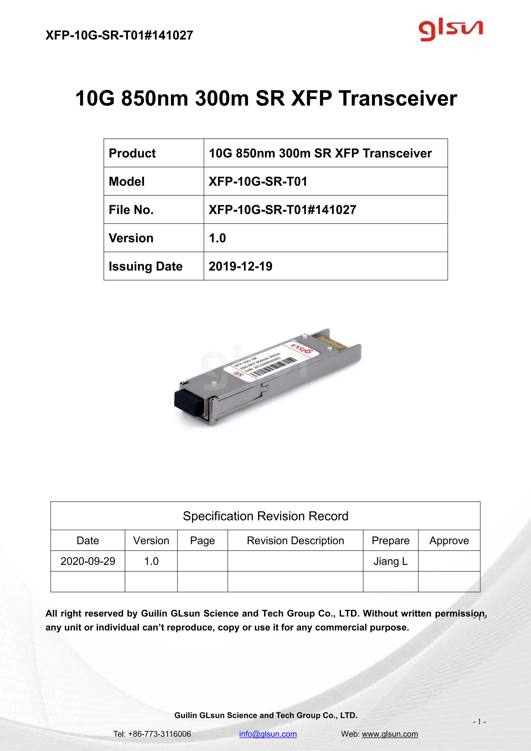 xfp-10g-sr-850nm-300m-fiber-optic-transceiver-141027.pdf
