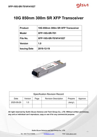 xfp-10g-sr-850nm-300m-fiber-optic-transceiver-141027.pdf