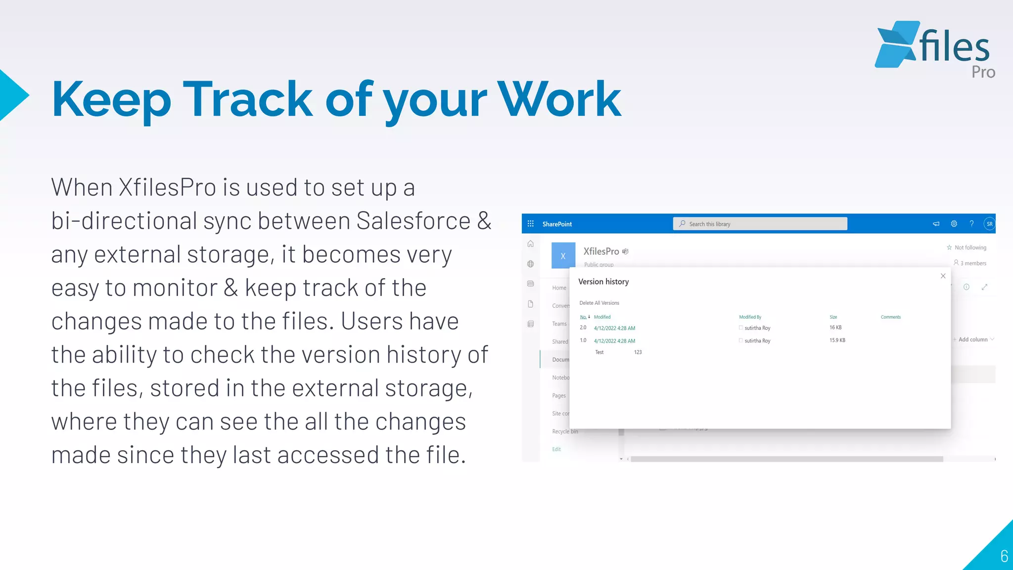 XfilesPro Bi-sync Component for Better File Management in Salesforce | PPT