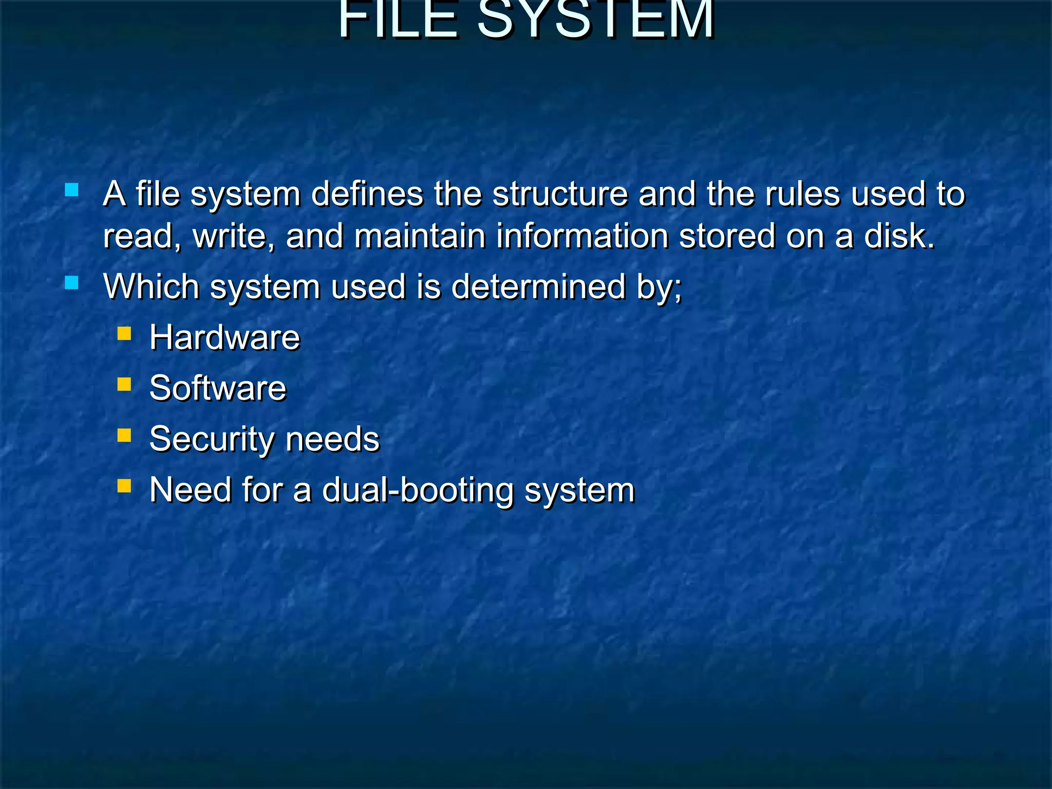 Xfs file system for linux | PPT