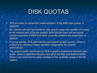 Xfs file system for linux | PPT