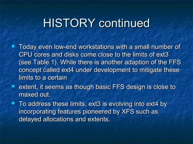 Xfs file system for linux | PPT