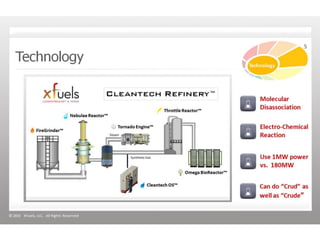 Xfuels, Clean Pretroleum & Power (OTC: XFLS) Investor Presentation | PDF