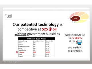 Xfuels, Clean Pretroleum & Power (OTC: XFLS) Investor Presentation | PDF