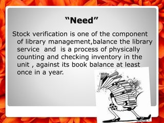 Stock verification | PPTX