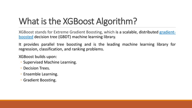Introduction To Xgboost Machine Learning Modelpptx Artificial Intelligence Technology