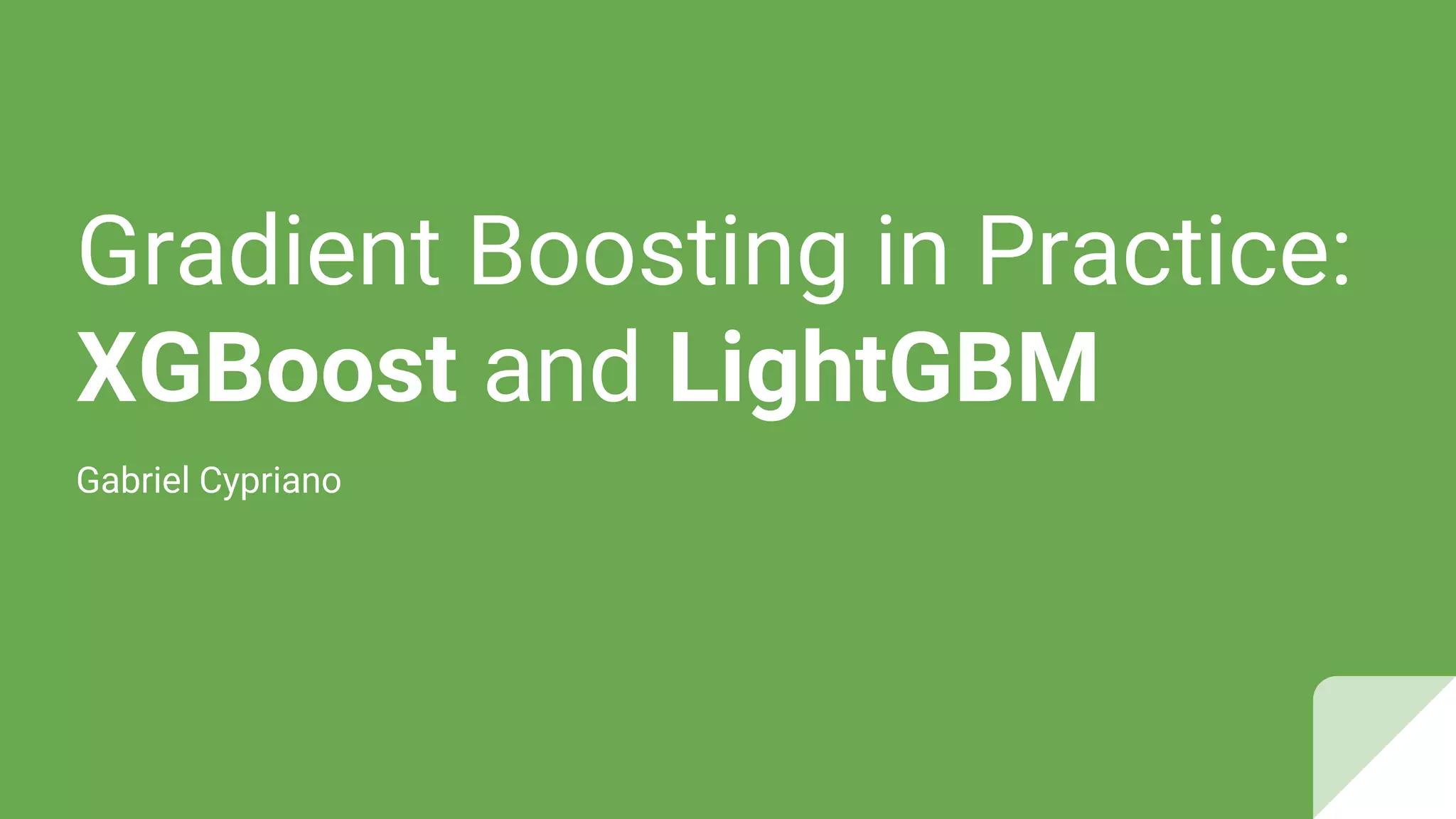 XGBoost & LightGBM | PDF