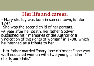 Mary Shelly | PPTX