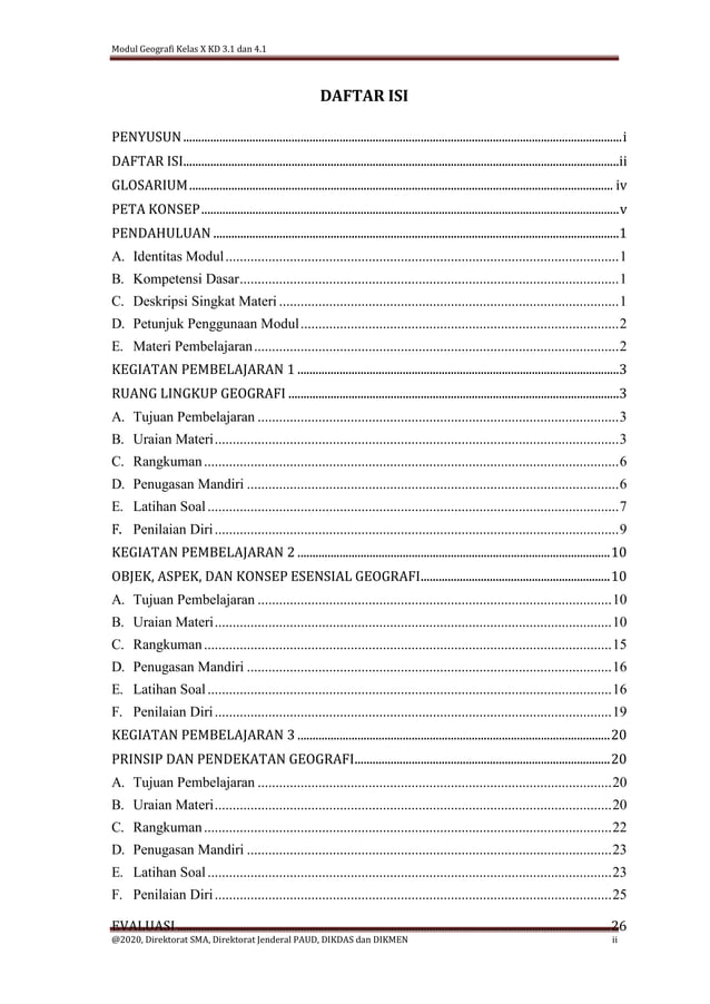 X_GEOGRAFI_KD 3.1_Objek, aspek dan konsep geografi, meliputi objek ...