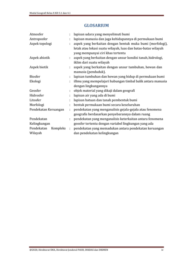 X_GEOGRAFI_KD 3.1_Objek, aspek dan konsep geografi, meliputi objek ...