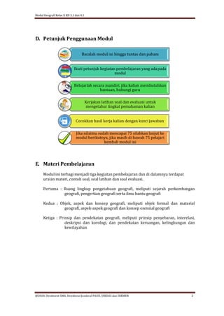 X_GEOGRAFI_KD 3.1_Objek, aspek dan konsep geografi, meliputi objek ...