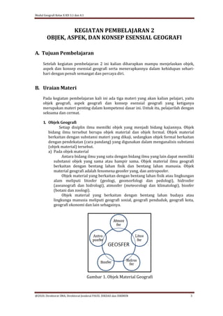 X_GEOGRAFI_KD 3.1_Objek, aspek dan konsep geografi, meliputi objek ...