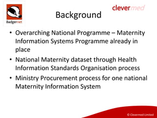 Overview of the New Zealand Maternity Clinical Information System | PPTX