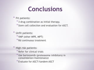 Newly Diagnosed Myeloma | PPTX