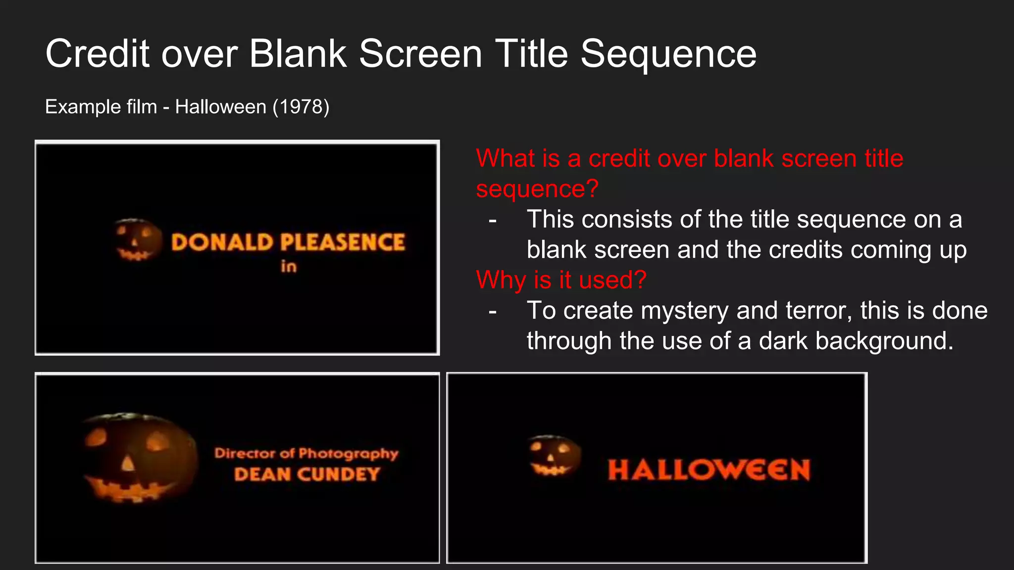 Types of title sequences | PPT