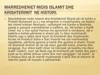 Xhamite dhe kishat | PPTX