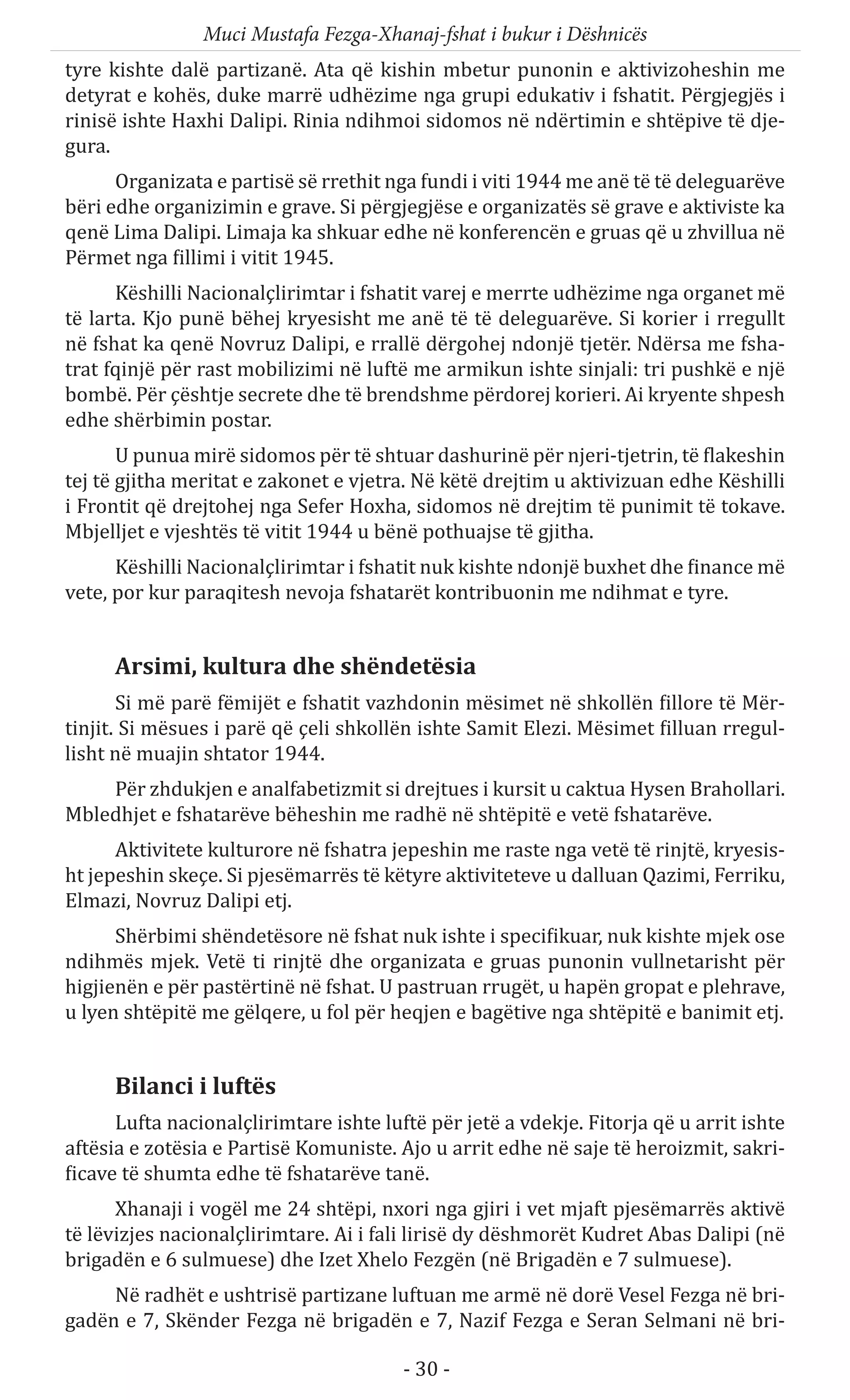 Xhanaj- fshat i bukuri i Dëshnicës (FbD) | PDF