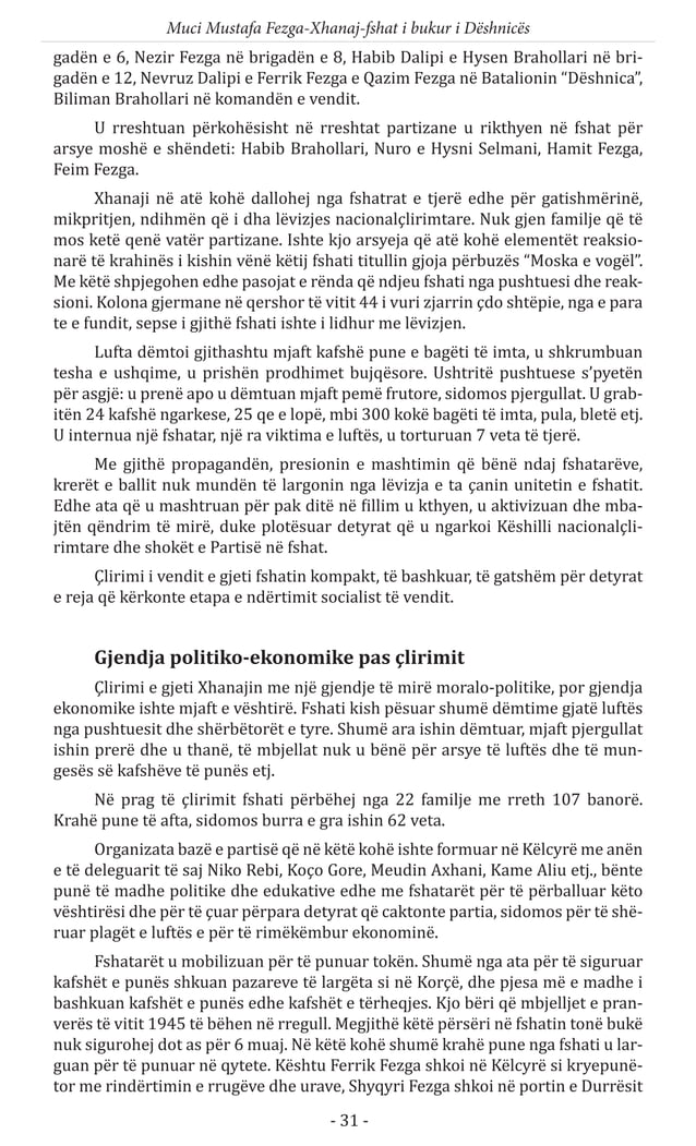 Xhanaj- fshat i bukuri i Dëshnicës (FbD) | PDF